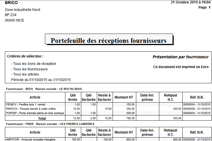 Gestion commerciale